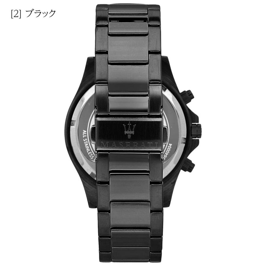 マセラティ MASERATI メンズ 腕時計 スフィーダ SFIDA クロノグラフ タキメーター クオーツ ガンメタ ブルー ブラック メタル ...