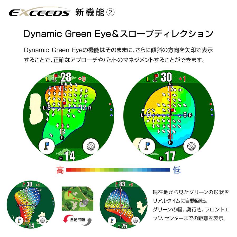 ShotNavi Shot Navi ショットナビ EXCEEDS エクシード タッチパネル 腕時計 GPSゴルフナビゲーション 飛距離計算 スマートウオッチ みちびきL1S対応 : C ...