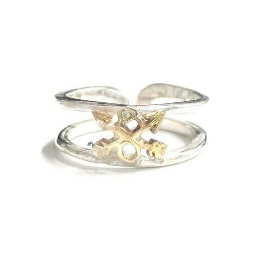 SAHRIVAR BURN OUT CROSSED ARROWS LAYERED RING : CG-STORE - 通販 - Yahoo ...