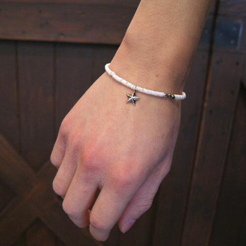 Atease NEW MILITARY STAR WHITE SHELL BRACELET : ab-mstr-wh : CG-STORE ...