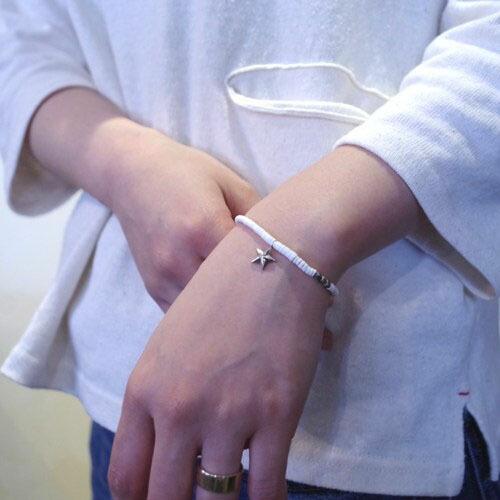 Atease NEW MILITARY STAR WHITE SHELL BRACELET :ab-mstr-wh:CG-STORE - 通販 ...