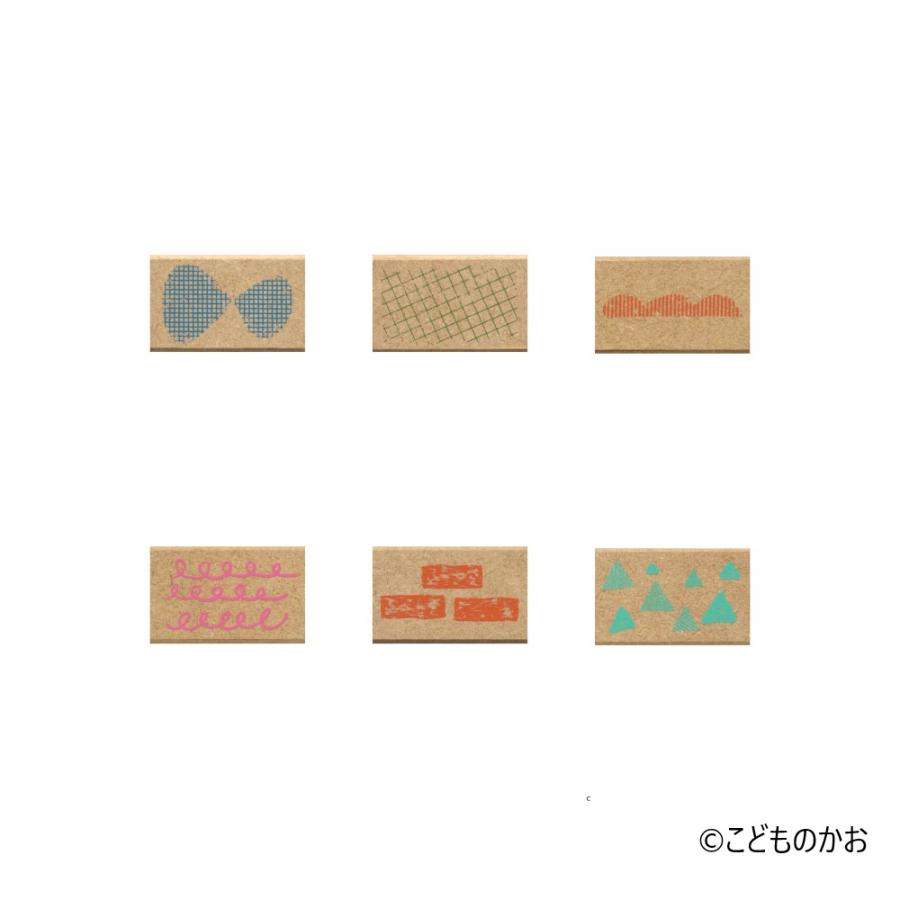 KODOMO NO KAO こどものかお おめかしはんこ 1085-006~011 : ゴムケンのお手軽スタンプ e-store - 通販 - Yahoo!ショッピング