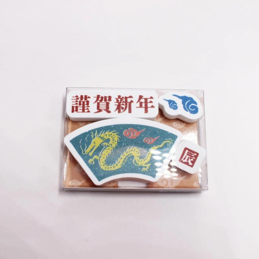 KODOMO NO KAO こどものかお NYクラフトスタンプセット 11284-002 辰 謹賀新年 : ゴムケンのお手軽スタンプ e-store - 通販 - Yahoo!ショッピング