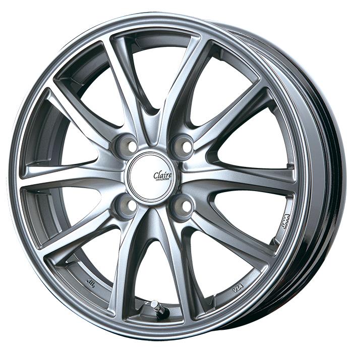 INTER MILANO 新製品 4本セット 軽自動車 13インチ アルミホイール 13x4.0B 4H 100 +43 インターミラノ クレール GZ10 ダークシルバー ...