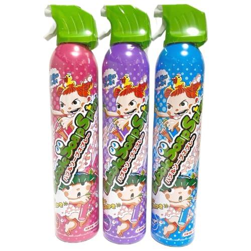BubbleSoapSpray バブルソープスプレー [いちご・ぶどう・ソーダの香り] 各340ml 3種各1本セット 泡ボディソープ スプレー : Chabel Yahoo!店 - 通販 ...