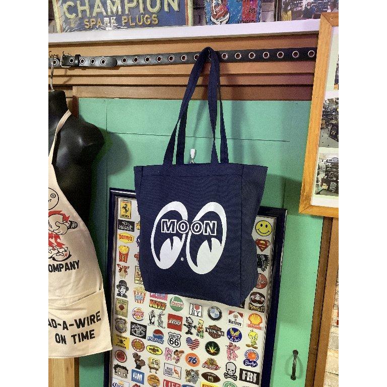 ムーンアイズ キャンバス トートバッグ（ネイビー／FM036NW） MOONEYES : 203245 : ちゃんぷ - 通販 - Yahoo!ショッピング