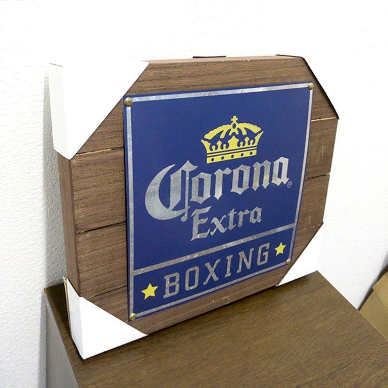 コロナ ビール ウッデン サインボード CORONA EXTRA BOXING BOXTOP : ちゃんぷ - 通販 - Yahoo!ショッピング