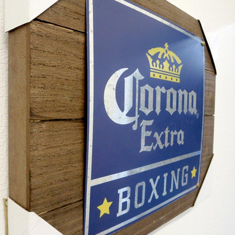 コロナ ビール ウッデン サインボード CORONA EXTRA BOXING BOXTOP : ちゃんぷ - 通販 - Yahoo!ショッピング