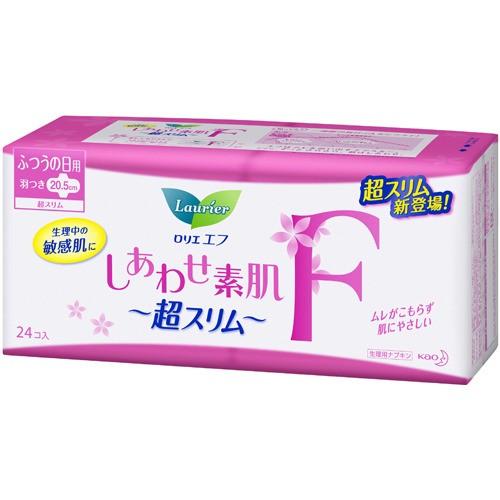花王 ロリエ エフ しあわせ素肌超スリム ふつうの日用 羽つき 20.5cm 24コ入 : くすりのチャンピオン - 通販 - Yahoo ...