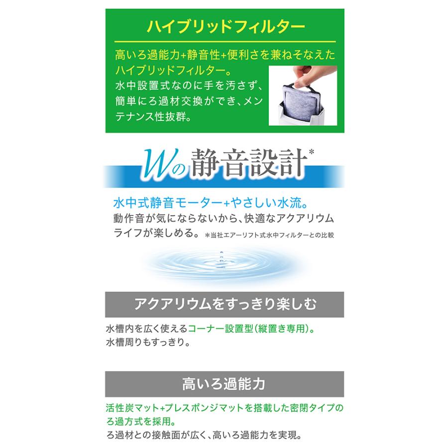 GEX サイレントフローパワー ホワイトSP 水中フィルター 〜35L以下水槽 :269470:チャーム charm PayPayモール店 - 通販 - Yahoo!ショッピング