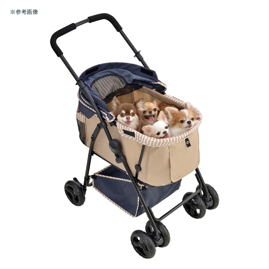 わんわんカート GEX わんわんカート 多頭用DXplus−N デニム柄×ベージュ : チャーム charm ヤフー店 - 通販 - Yahoo!ショッピング