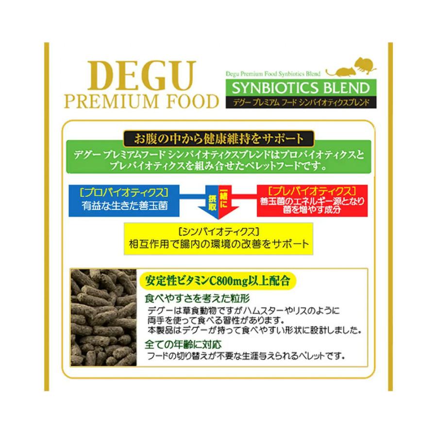 【国産牧草付きセット】GEX デグープレミアムフード シンバイオティクスブレンド 500g ＋ 国産やみつきオーツヘイ20g :273667 ...