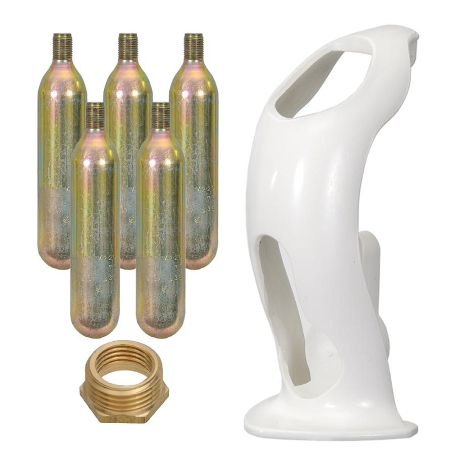 チャーム（charm） CO2ボンベ B−38×5本 CO2ボンベスタンド＆ecoチェンジャー付き 訳あり : チャーム charm ヤフー店 ...