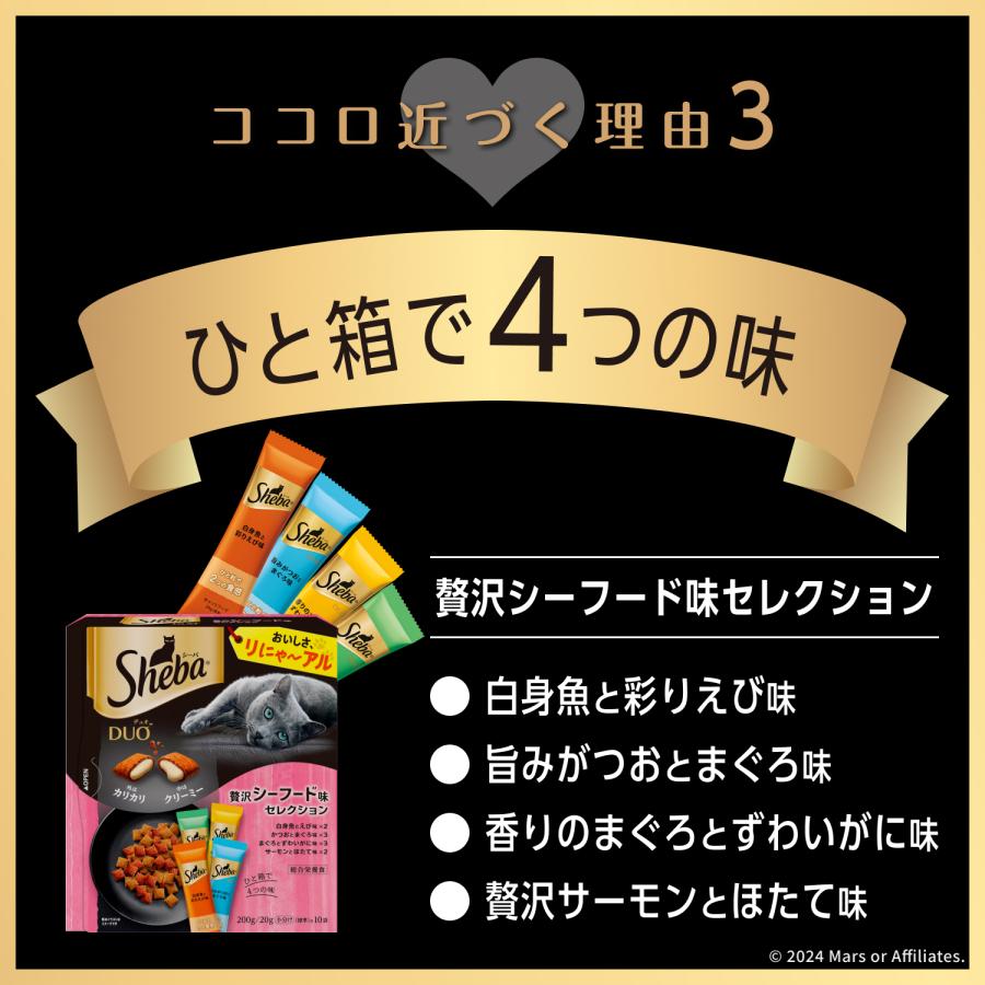 シーバ デュオ キャットフード シーバ デュオ 贅沢シーフード味セレクション 200g（20g×10袋） ×12個 お一人様1点限り : チャーム charm ヤフー店 - 通販 ...