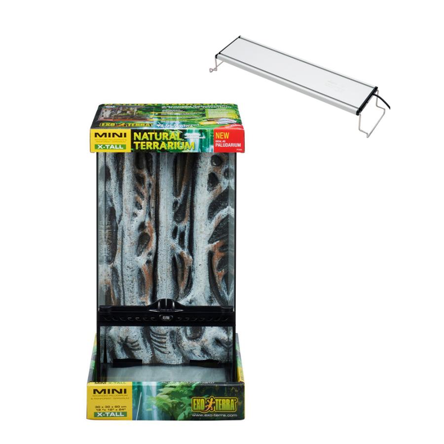 爬虫類ケージ GEX エキゾテラ グラステラリウム3060 ＋ アクロ RECTANGLE LED BRIGHT 300 : チャーム charm ヤフー店 - 通販 - Yahoo!ショッピング