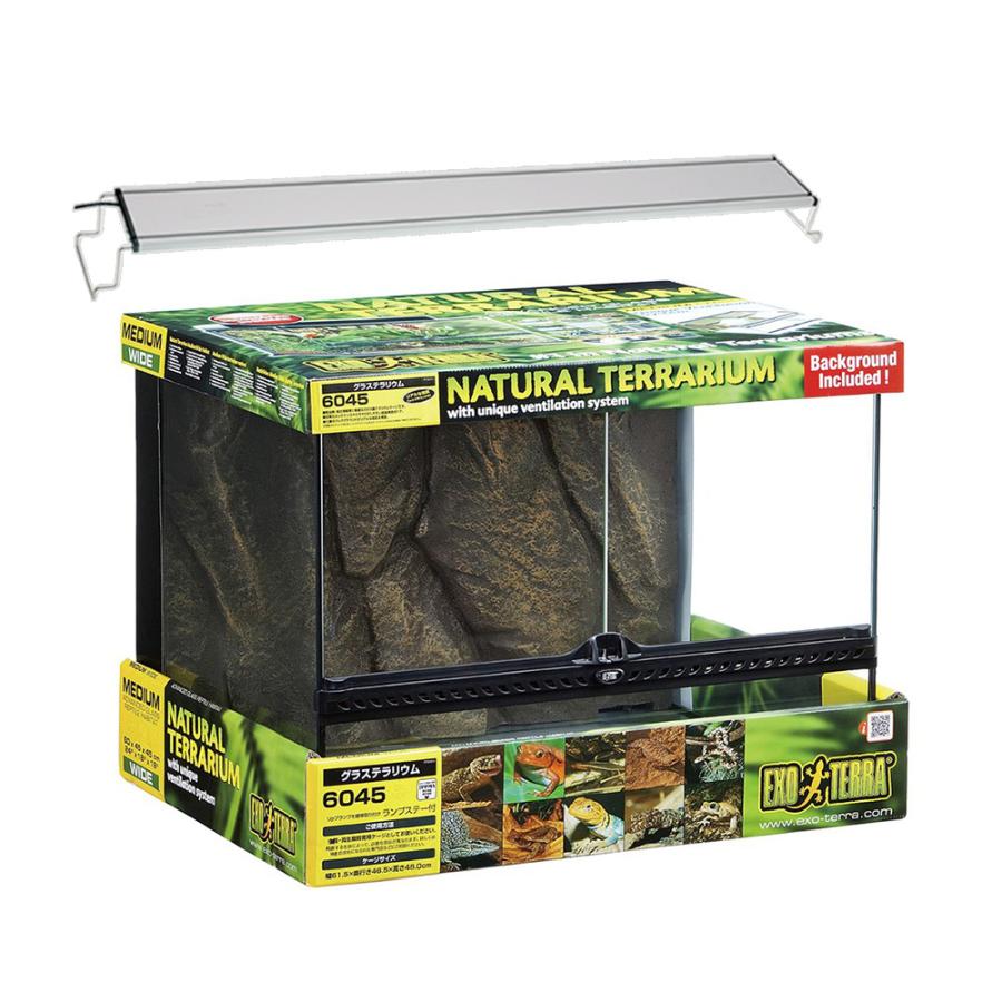 爬虫類ケージ GEX エキゾテラ グラステラリウム 6045 ＋ アクロ RECTANGLE LED BRIGHT 600 180サイズ : チャーム charm ヤフー店 - 通販 ...