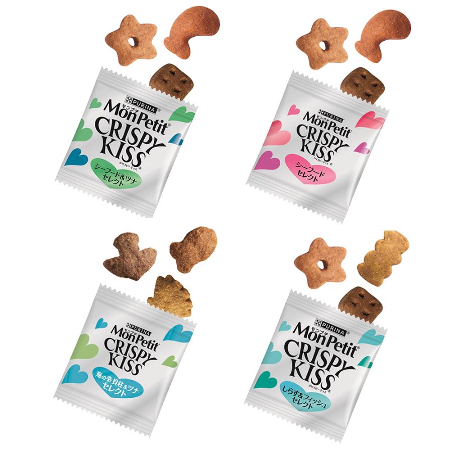 モンプチ モンプチ クリスピーキッス バラエティパック 4種のシーフード 312g : チャーム charm ヤフー店 - 通販 - Yahoo!ショッピング