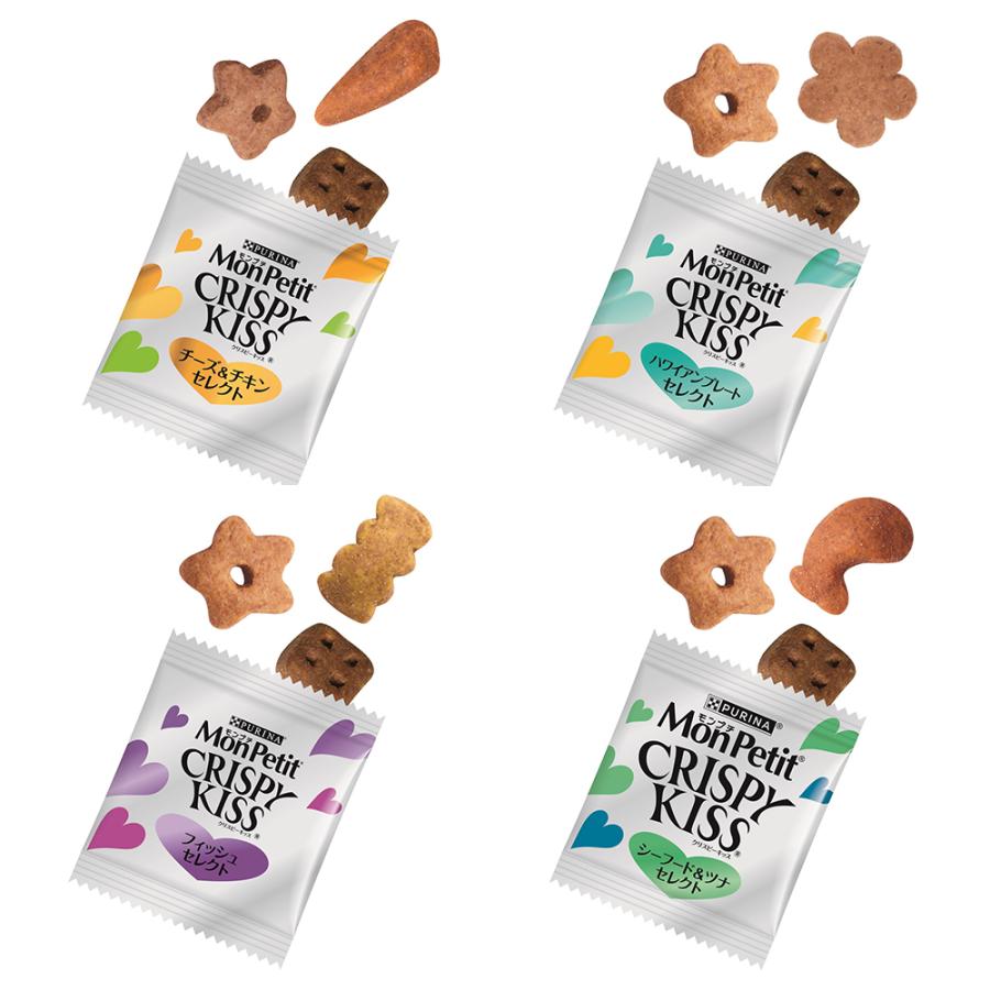モンプチ モンプチ クリスピーキッス バラエティパック 4種の海鮮＆お肉 312g : チャーム charm ヤフー店 - 通販 - Yahoo!ショッピング