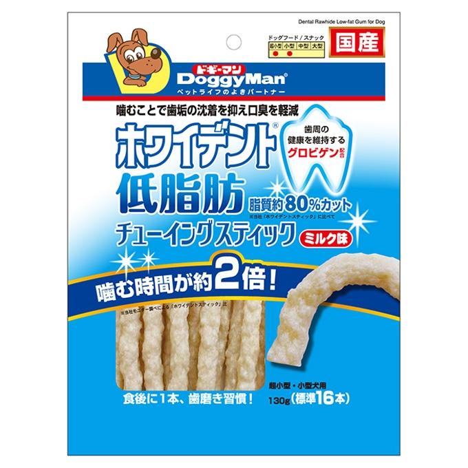 ホワイデント ドギーマン ホワイデント 低脂肪チューイングスティック ミルク味 130g : チャーム charm ヤフー店 - 通販 - Yahoo!ショッピング