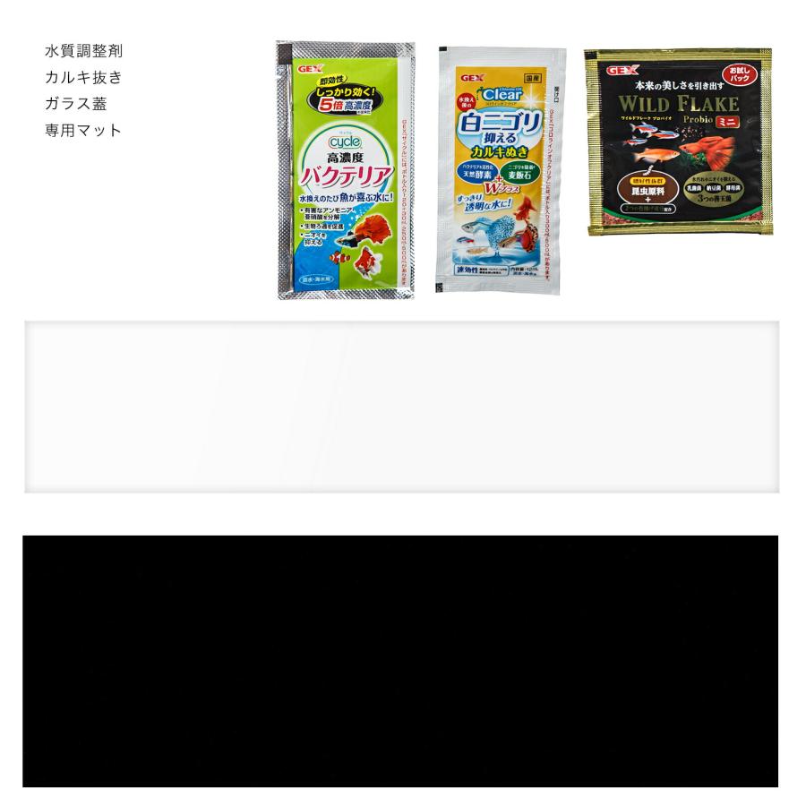 GEX ガラス水槽 グラステリア600スリム スリムフィルターセット USBアダプター付 60×20×25cm 60cm水槽 : チャーム charm ヤフー店 - 通販 - Yahoo!ショッピング