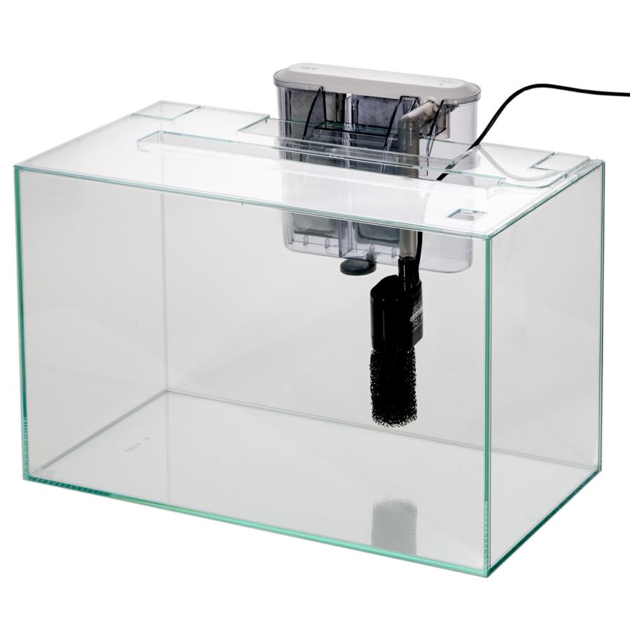 GEX ガラス水槽 グラステリアFL400 スリムフィルターセット＆クリアLED フラッティ ホワイト USBアダプター付 : チャーム charm ヤフー店 - 通販 - Yahoo!ショッピング