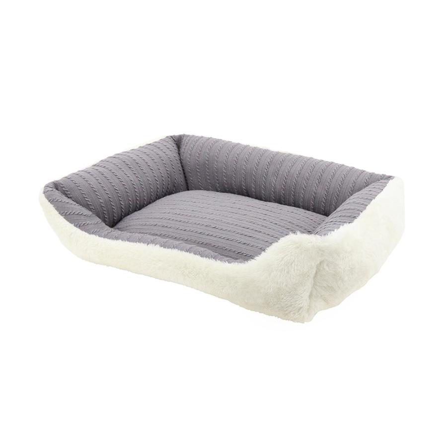 PetPro ペットプロ Homey ニットリバーシブル スクエアベッド S グレー : チャーム charm ヤフー店 - 通販 - Yahoo!ショッピング