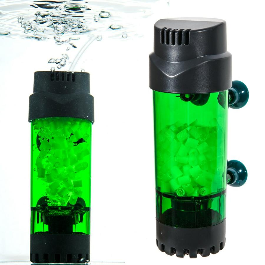 ろ材付き 流動フィルター グリーン＋水作 エアーポンプ 水心 SSPP−2S エアチューブ付き : チャーム charm ヤフー店 - 通販 - Yahoo!ショッピング