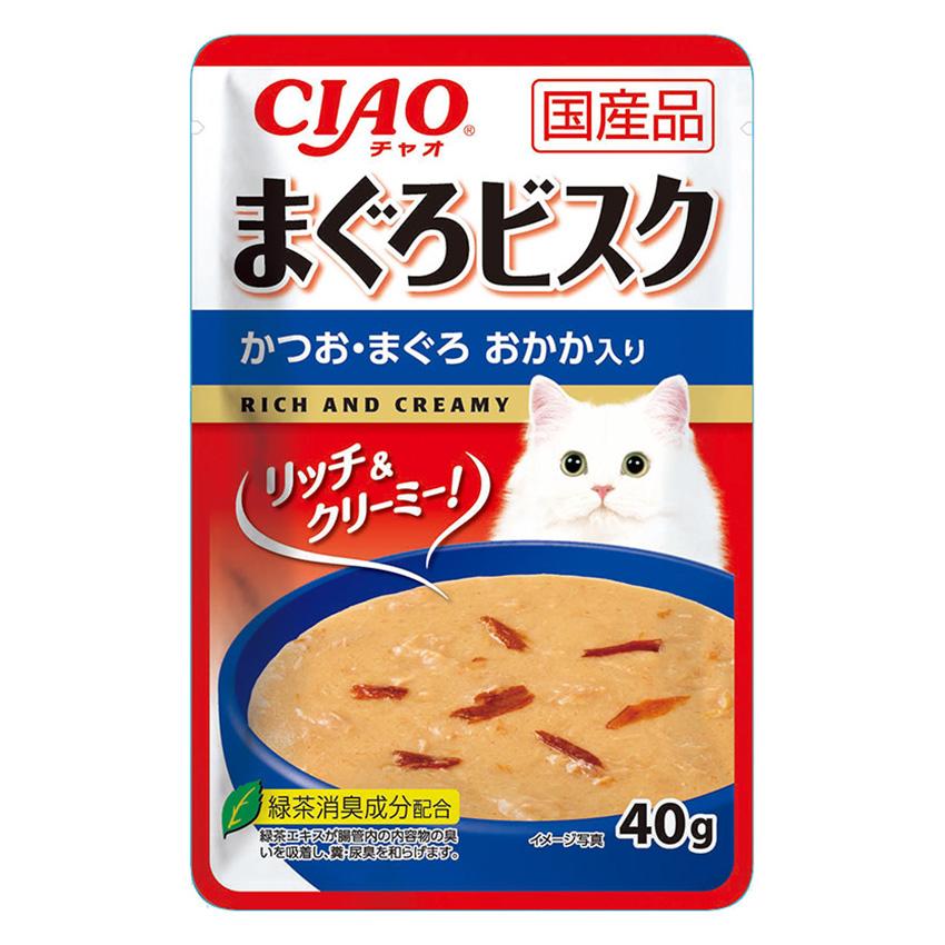CIAO まぐろビスク かつお・まぐろ おかか入り 40g : チャーム charm ヤフー店 - 通販 - Yahoo!ショッピング
