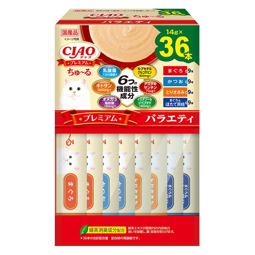 CIAO プレミアムちゅ〜る BOX バラエティ 14g×36本 : チャーム charm ヤフー店 - 通販 - Yahoo!ショッピング