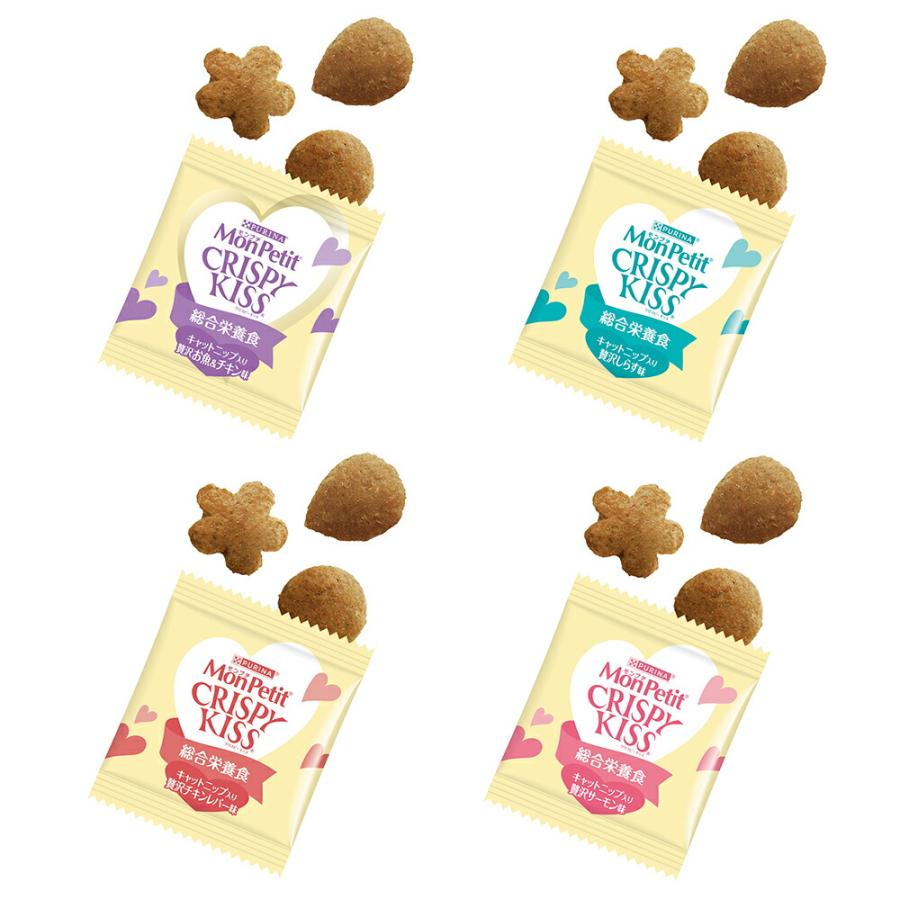 モンプチ クリスピーキッス バラエティパック 総合栄養食 キャットニップ入り4種の贅沢シーフード＆チキン味 288g×8 : チャーム charm ヤフー店 - 通販 - Yahoo!ショッピング