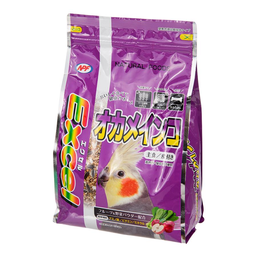 NPF エクセル オカメインコ 皮付き 1．15kg 皮付き 主食 野菜配合 : チャーム charm ヤフー店 - 通販 - Yahoo!ショッピング