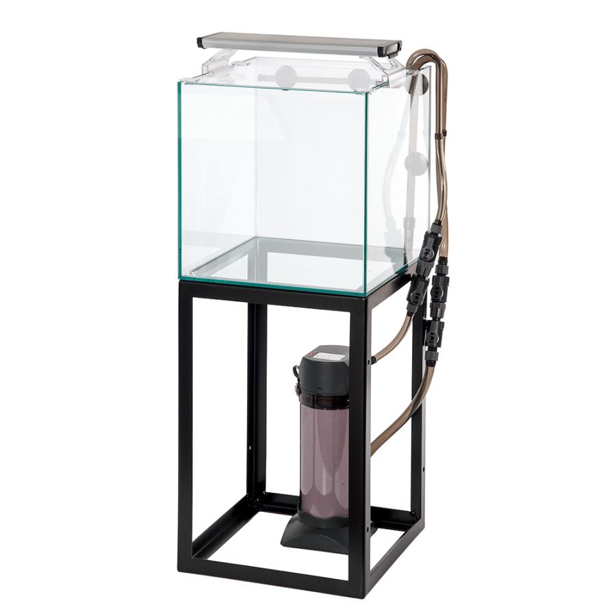水槽セット GEX グラステリア 300キューブ 水槽台（ブラック）＋外部フィルター＋照明セット 小型水槽 : チャーム charm ヤフー店 - 通販 - Yahoo!ショッピング