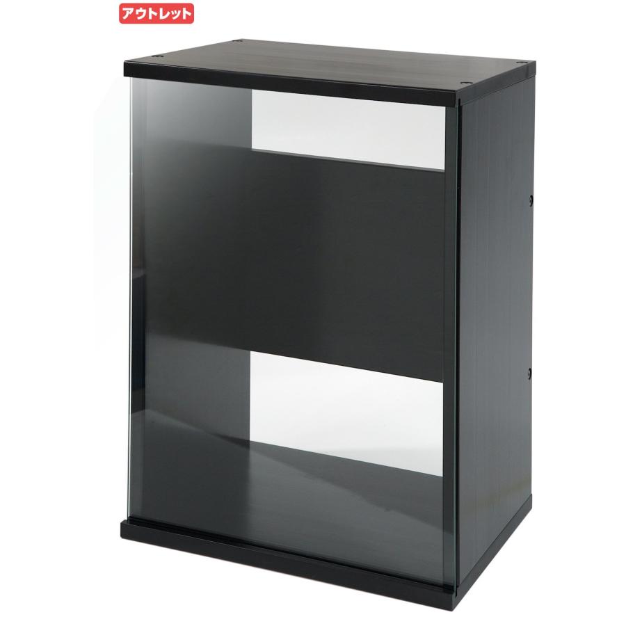 アウトレット品 アクロ キャビネット 4527 ブラック 透明ガラスパネル 訳あり : チャーム charm ヤフー店 - 通販 - Yahoo!ショッピング