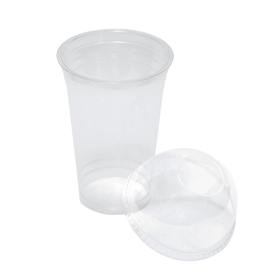 Leaf Corp プラカップ クリア― ドーム型フタ 約600ml×10個 T96−600L 穴無し : チャーム charm ヤフー店 - 通販 - Yahoo!ショッピング