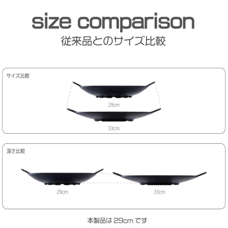 ( 正規品 JHQ 鉄板マルチグリドル 29cm 深型 IH 単品販売 ) グリルパン アウトドア キャンプ プレゼント BBQ ガス 炭火 直火 食洗機 : アウトドアショップ ...