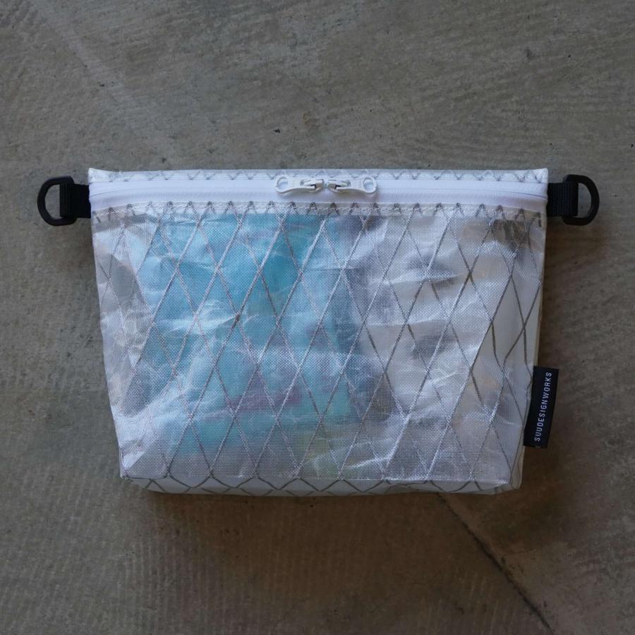 ( sudsns / Basic Pouch (X-PAC-Clear) )スーデザインワークス ベーシックポーチ 透明 軽量 防水 アウトドア 肩掛け 小物 Dyneema ガジェット ...
