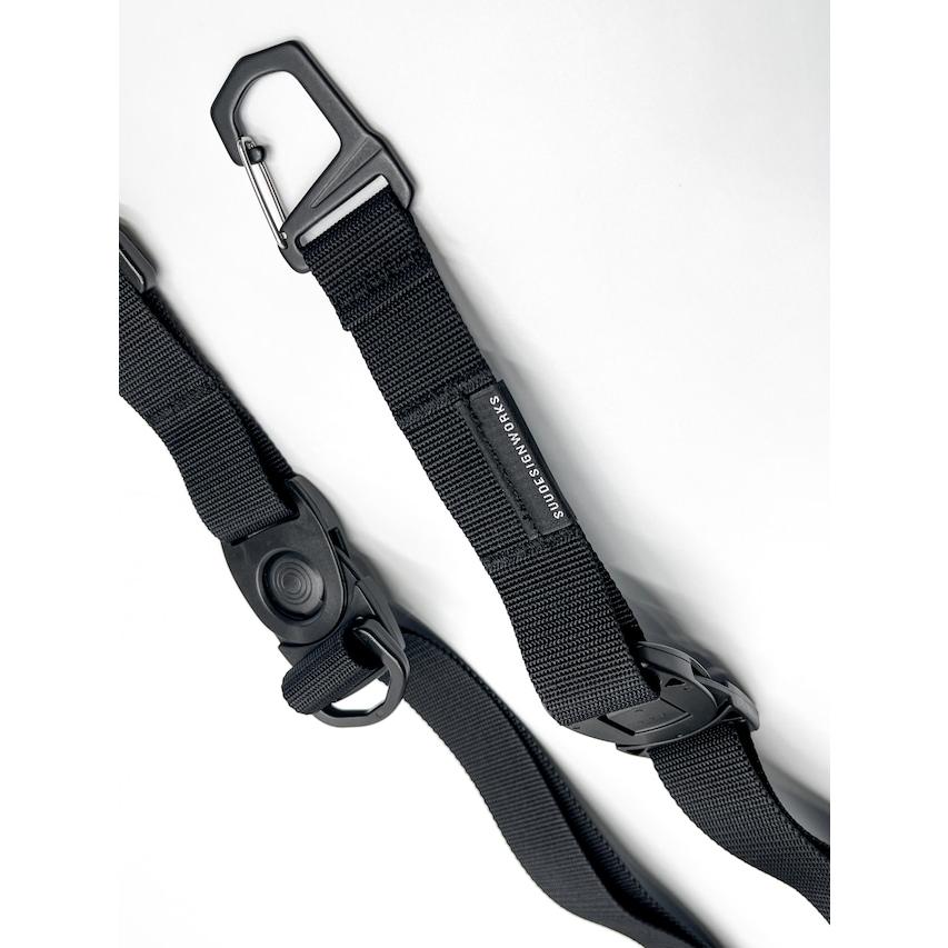 ( SUU DESIGN WORKS / MULTI STRAP (BK) ) スーデザインワークス マルチストラップ 肩掛け 調節 マルチポーチ オプション 財布 カードケース 登山 定期 ...