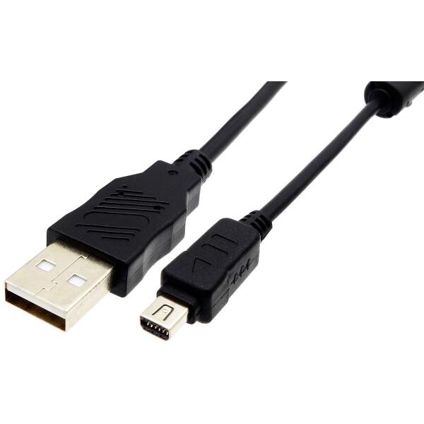 OLYMPUS (オリンパス) USBケーブル デジタルカメラ用 CB-USB8 互換 ミニ12ピン平型 パソコン接続用 オ : チャンスAA ...