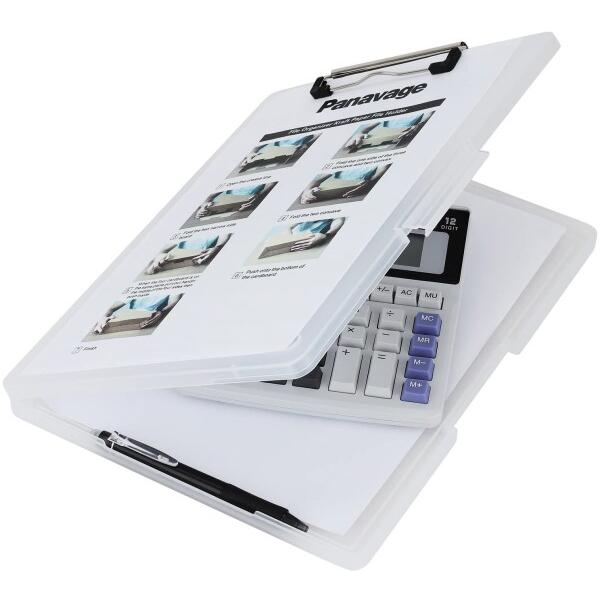Panavage クリップボードフォルダ a4 ファイルボード バインダー 会議用パッド 半透明-横向き : チャンスAA - 通販 - Yahoo!ショッピング