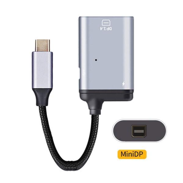 xiwai USB-C Type C - Mini DP Displayport モニター コンバーター アダプター 4K 2K 60hz ...