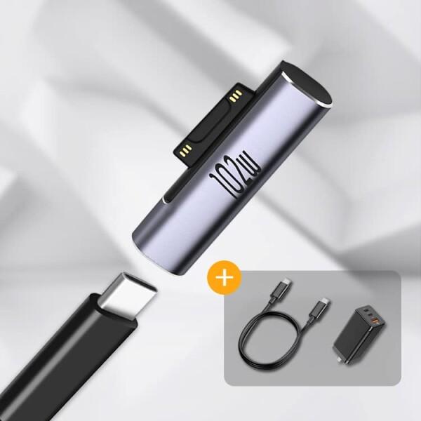 Surface PD 急速充電アダプター 金属製 45w15v以上のPDアダプターまたはPD充電器が必要 結束バンド付 : チャンスAA - 通販 - Yahoo!ショッピング