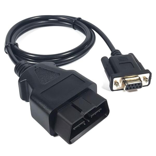 UART Female DB9 Port to OBD2 OBDII 16PIN Cable fits USB2CAN module of ...