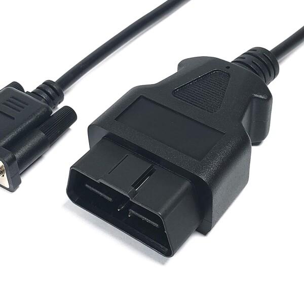 UART Female DB9 Port to OBD2 OBDII 16PIN Cable fits USB2CAN module of ...