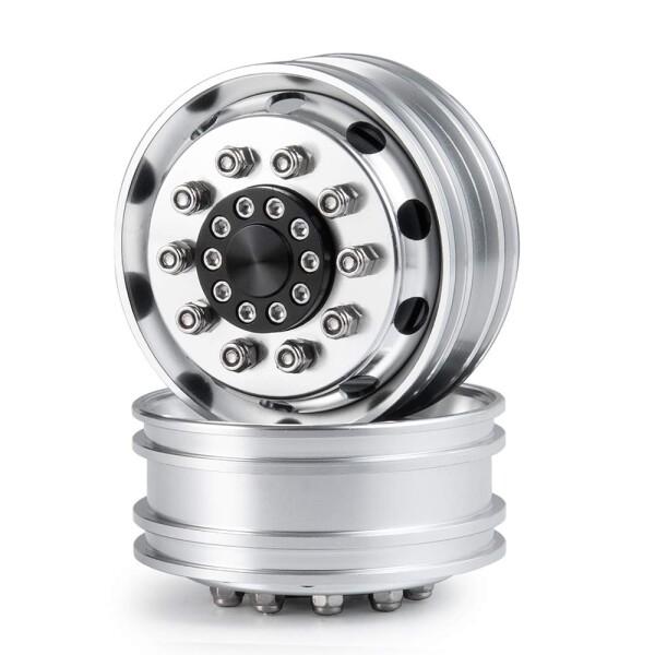 ラジコン カー 1 14インターナル ビードロックホイール リア Internal Beadlock Wheels Hub For タミヤ ...