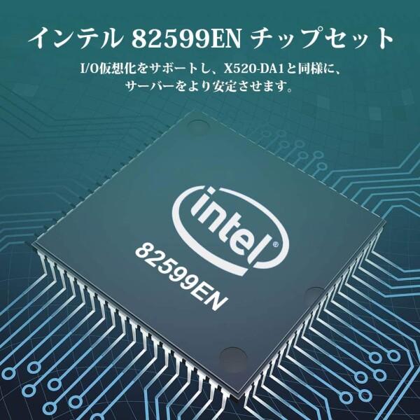 ipolex 10Gネットワークカード Intel X520-DA1/X520-SR1 82599EN 純正ボード（チップ）実装, シングル ...