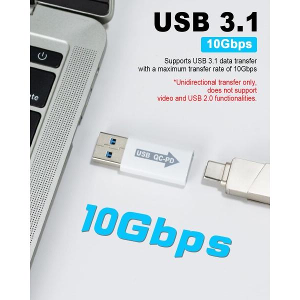 Duttek USB A C変換アダプタ 10Gbps USB3.1からUSB USB3.1 QCオスからUSB C PDメス変換アダプタ : チャンスAA - 通販 - Yahoo!ショッピング