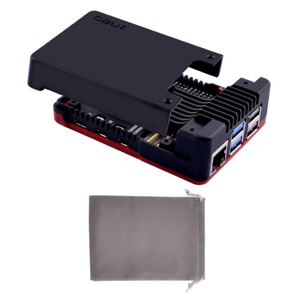 GeeekPi Argon NEO 5 BRED ケース Raspberry Pi 用 統合ファン付き、Raspberry アルミニウムケース ...