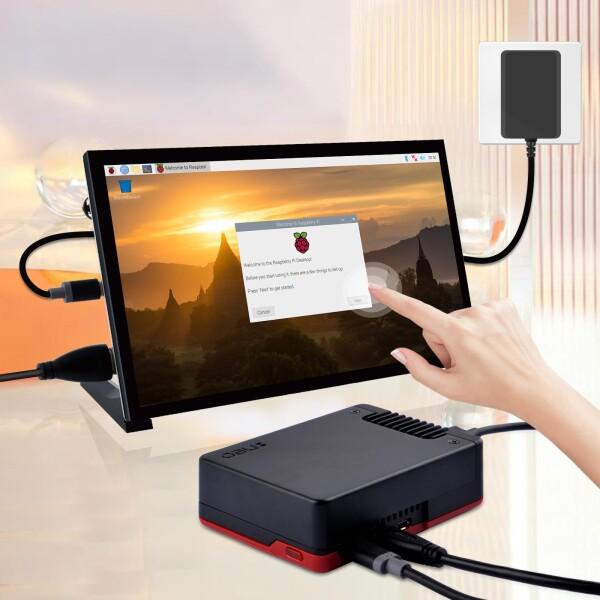 GeeekPi Argon NEO 5 BRED ケース Raspberry Pi 5 用 統合ファン付き、Raspberry Pi 5 ...