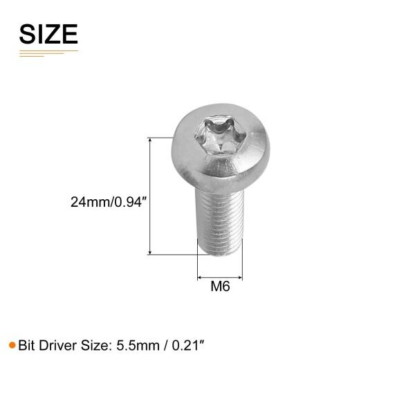 DTGN M6x20 mm(DxL) なべ頭トルクスネジ 10個 機械用 316ステンレス鋼 改ざん防止 トルクスセキュリテ : チャンスAA - 通販 - Yahoo!ショッピング