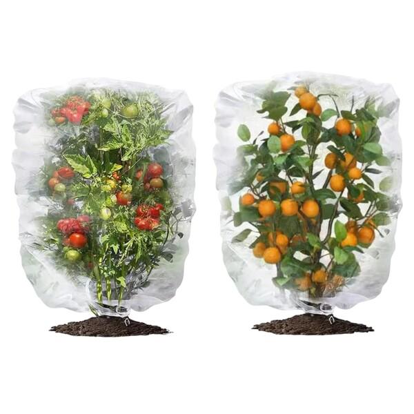 DFsucces 防虫ネット 2個セット 鳥よけ ネット 植物保護カバー 通気性 巾着式 野菜網 果物/野菜/盆 : チャンスAA - 通販 - Yahoo!ショッピング